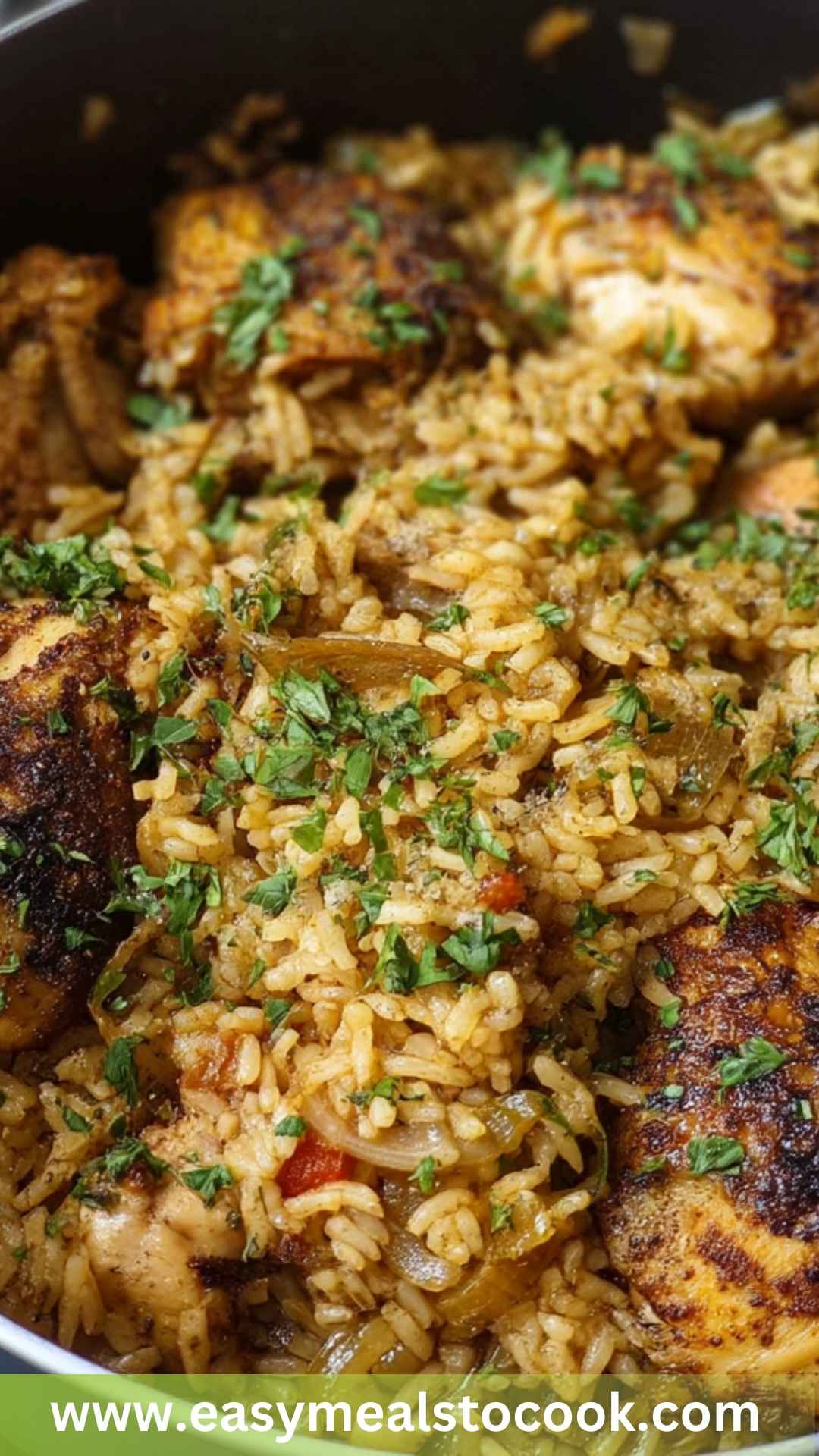 Simple One pot Chicken And Rice Recipe - Easy Meals To Cook