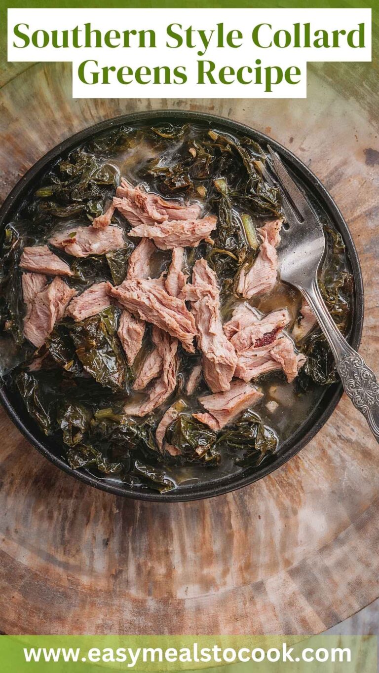 Southern Style Collard Greens Recipe - Easy Meals To Cook